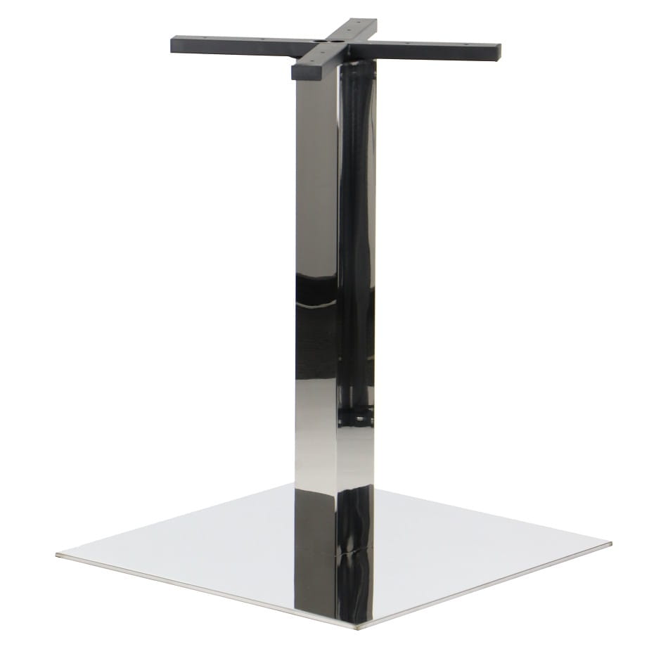 Table base SH-3002-7/P, 55x55 cm, polished stainless steel (table leg ...